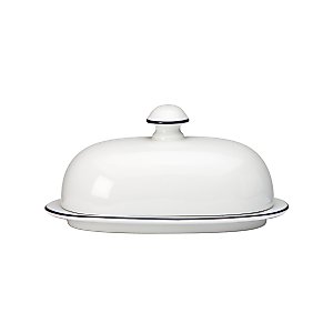Lenox Dansk Christianshavn Blue Bistro Cooks Covered Butter Dish -