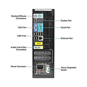 Dell Optiplex 990 SFF Desktop Computer PC (Intel Core i5 Processor, 16 GB Ram, 256 GB SSD, DVD-RW, WiFi, Bluetooth 4.0, Keyboard Mouse) 22-inch LCD Monitor, Windows 10 Pro (Renewed)