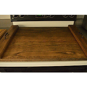 Solid American Oak Laser Engraved Personalized Noodle Board/Stove Top Cover - Farmhouse Style-