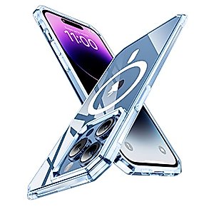 Kakalux [for iPhone 13ProMax Phone case,Magnetic case for The iPhone 13ProMax is magsafe Compatible,Slim and Offers Military Grade Drop Protection for The iPhone 13ProMax (6.7'')- Blue.