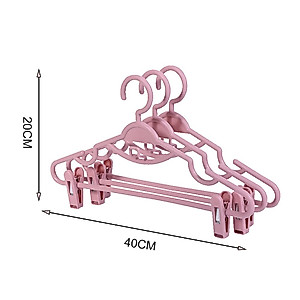 10pcs Heavy Duty Slim Plastic Hangers Clothes Hangers with Clips for Home Closet