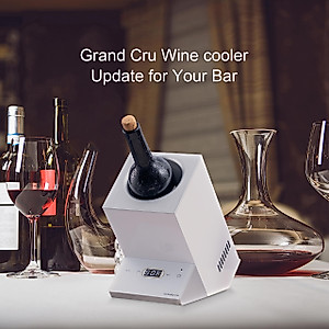 Wine Chiller Electric,Cobalance Wine Chillers Bucket for 750ml Red & White Wine or Some Champagne,Single Bottle Wine Cooler on Patio,Portable Iceless Chiller for Poolside Party,Gift Set for Wine Lover