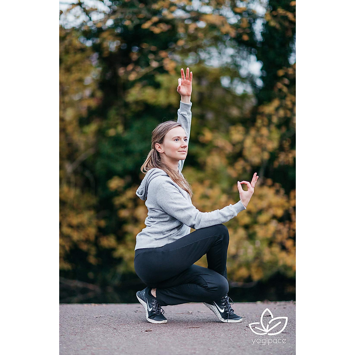 Yogipace Tall Women's 35" Fleece Lined Thermal Yoga Pants Winter Straight Leg Warm Sweatpants,Black,Size S