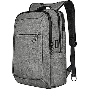 KOPACK Laptop Backpack, 15.6 Inch Slim Anti-Theft Laptop Backpack with USB Charging Port, Functional Travel Business College Commute Backpack, with Multiple Compartments for Men Women High Schoolers