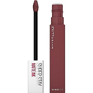 Maybelline Super Stay Matte Ink Liquid Lipstick Makeup, Long Lasting High Impact Color, Up to 16H Wear, Mover, Brown, 1 Count