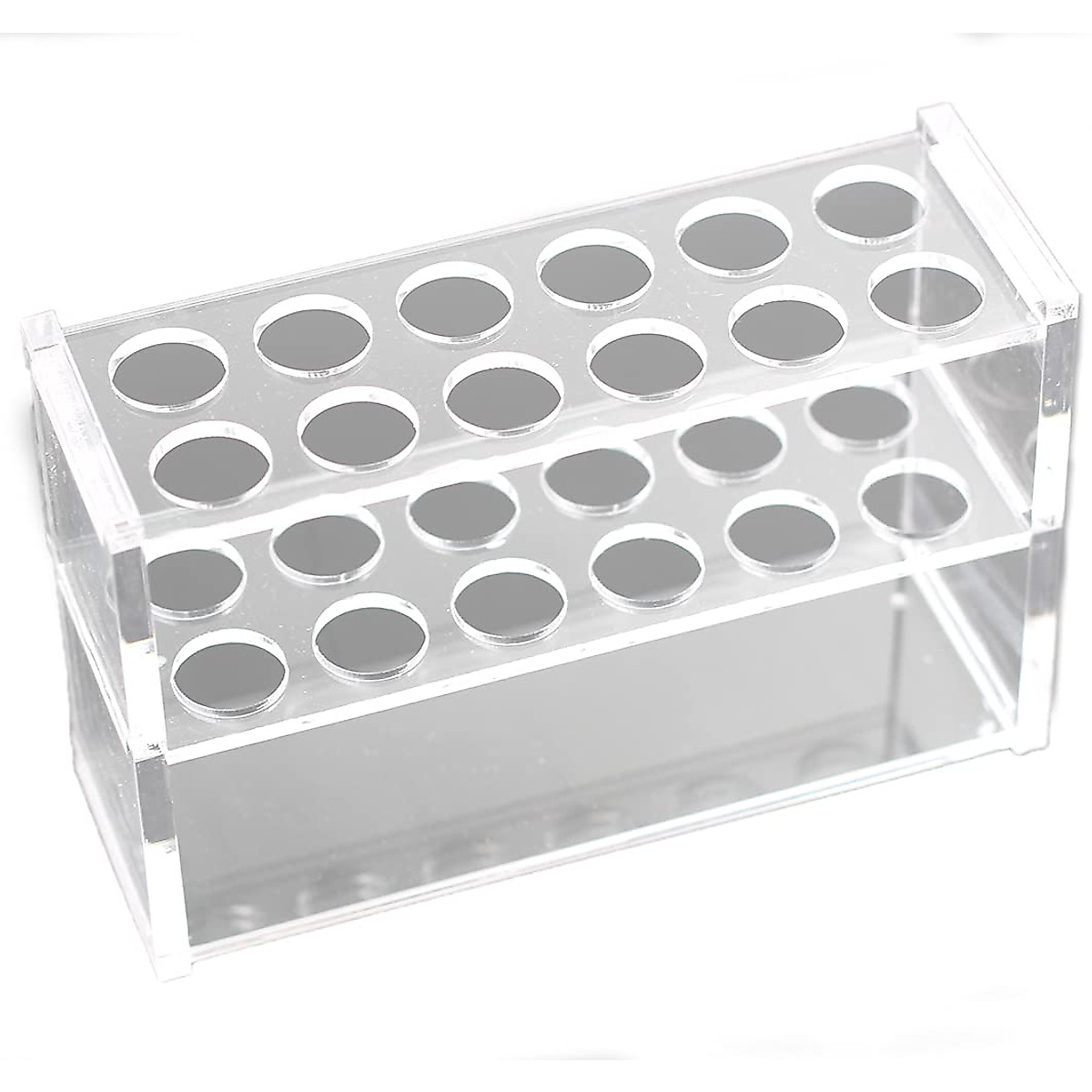 Driak Acrylic Clear Test Tube 12 Sockets Centrifuge Tube Rack Holder for 10ML Test Tubes