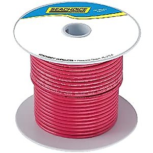 SEACHOICE Tinned Copper Marine Wire (Color: Red, Size: 100', Option: 12 awg)