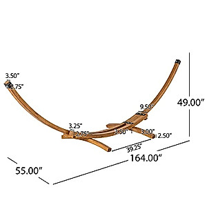 Christopher Knight Home Richardson Larch Hammock Base (Base Only), Teak