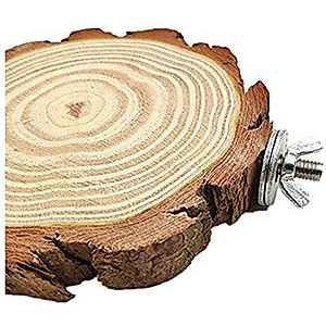 DKJN Wood Bird Perches for Cage Bird Perch,Wooden Parrot Platform for Bird Cages (4-4.7inch)