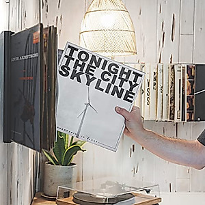 Koss Record Wall Rack, Vinyl Holder for Storage and Display, Expandable and Configurable to Fit Your Space, Black