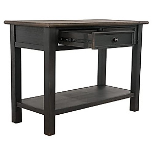 Signature Design by Ashley Tyler Creek Modern Farmhouse Sofa Table, Brown & Black