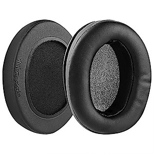 Geekria PRO Extra Thick Replacement Ear Pads for Audio-Technica ATH-M50X M50xBT2 M60X M40X M30X M20X M10X Headphones Ear Cushions, Ear Cups Cover Repair Parts (Black)