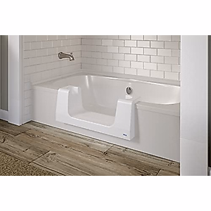 CleanCut Convertible Bathtub Accessibility Kit - Convert Existing Tub to Walk-In Tub (White, Size Large)