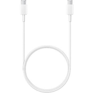 Samsung Galaxy USB-C Cable (USB-C to USB-C) - White- US Version with Warranty, Laptop