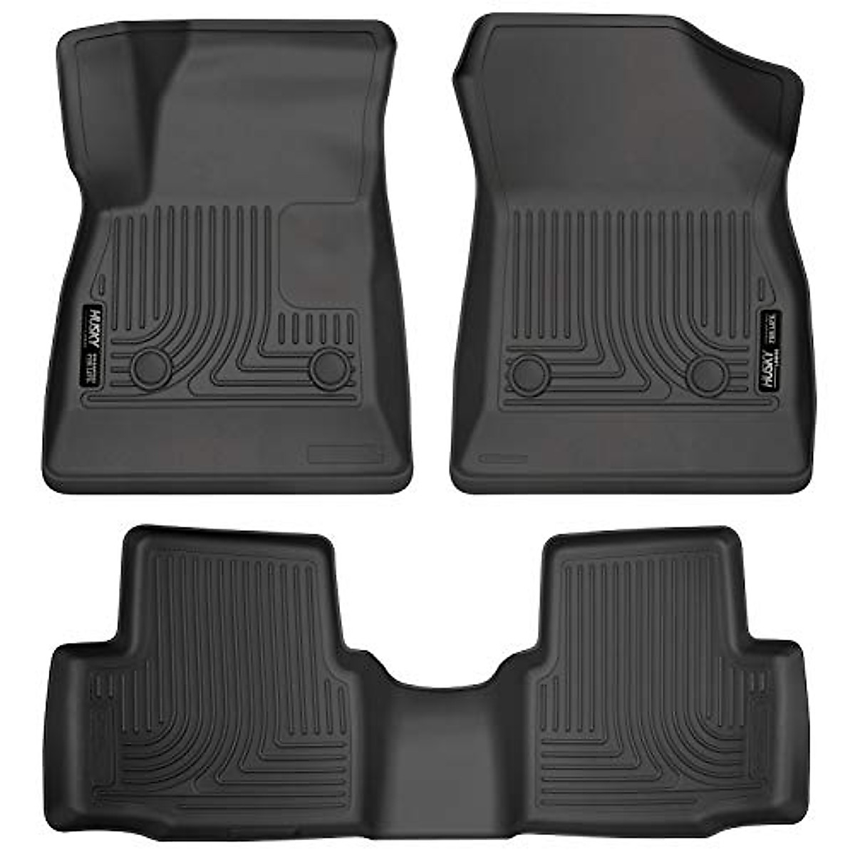 Husky Liners Weatherbeater Floor Mats | Fits 2016 - 2020 Chevrolet Cruze | Front & 2nd Row, 3-pc Black - 99161