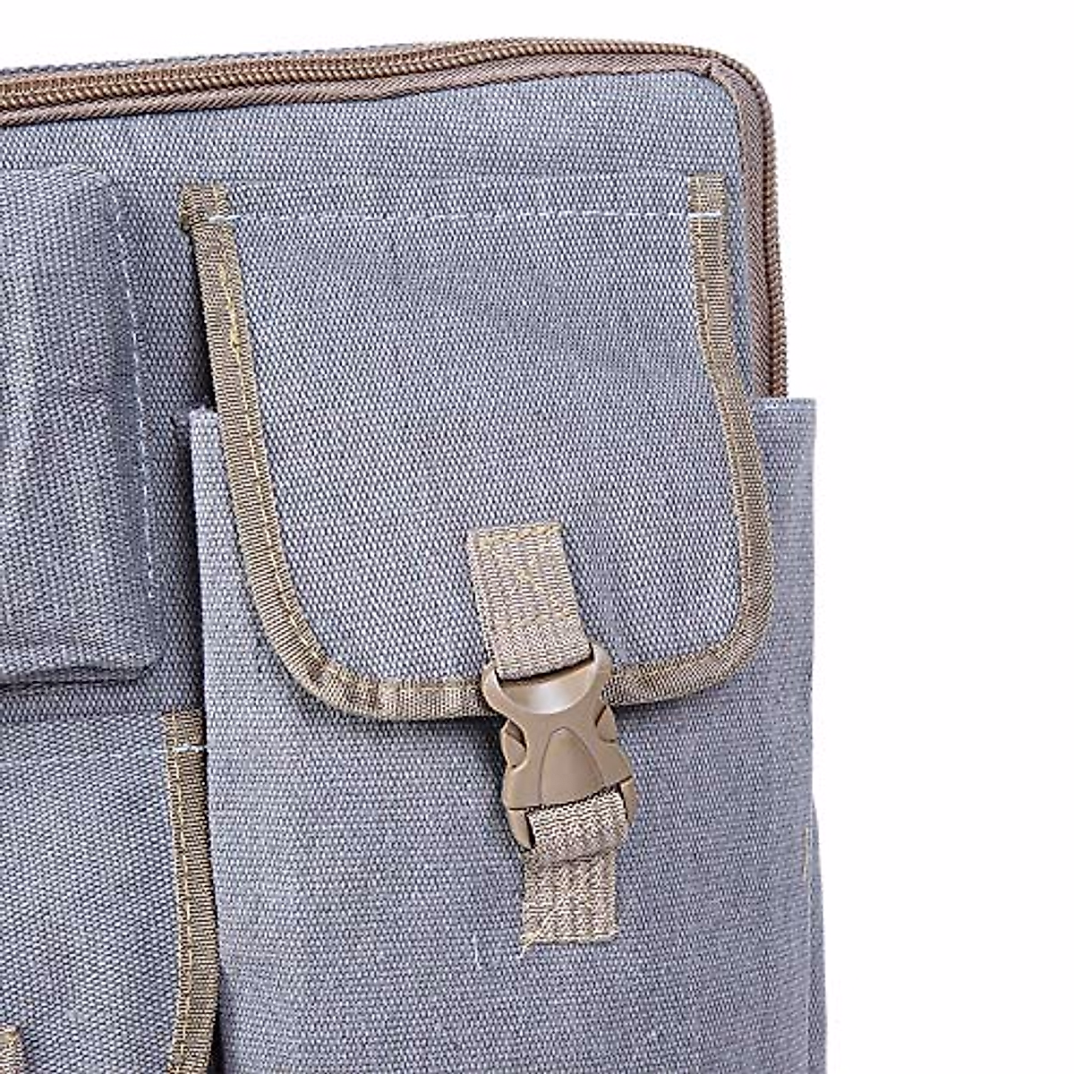 Naroote Art Student Portfolio Case, art portfolio case, Sketch Board Bag, Canva Multifunction Large Art Bag Outdoor Waterproof Art Supply 66 X 50Cm (Gray)