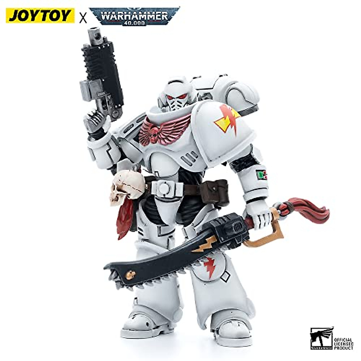 JOYTOY Warhammer 40k Mecha 1/18 Action Figures Joy Toy Model Toys-White Scars Assault lntercessor Brother Batjargal