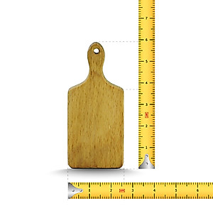 Woodla Mini Charcuterie Boards Cutting Board with Handle Set of 6 Pcs Beechwood, Bulk Pack