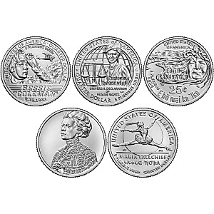 2022 P, D - 2023 P, D Women Quarter 20 Coin Set in Littleton Green Folder LCF63 Uncirculated