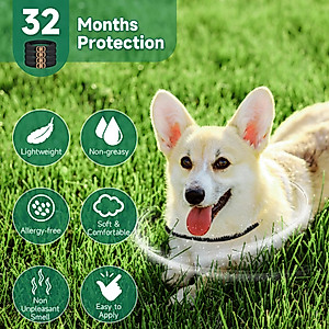 4 Pack Flea Collar for Dogs, Dog Flea and Tick Treatment, 8 Months Protection Flea and Tick Collar for Dogs, Waterproof Dog Flea Collar, Adjustable Collar Flea and Tick Prevention for Dogs,Black