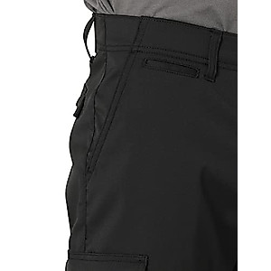 Lee Men's Extreme Motion Synthetic Cargo Pant, Black, 40W x 32L