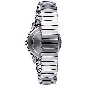 Timex Easy Reader 35mm Day-Date Watch – Silver-Tone Case White Dial with Silver-Tone Expansion Band