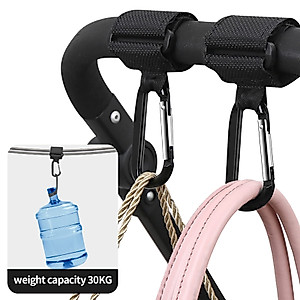 3 Pack Stroller Hooks, Stroller Hook to Free up Your Hand, Universal Multi-Purpose Stroller Clips for Hanging Diaper Bags,Purse, Perfect for Shopping Cart, Stroller, Rollator, Bicycles