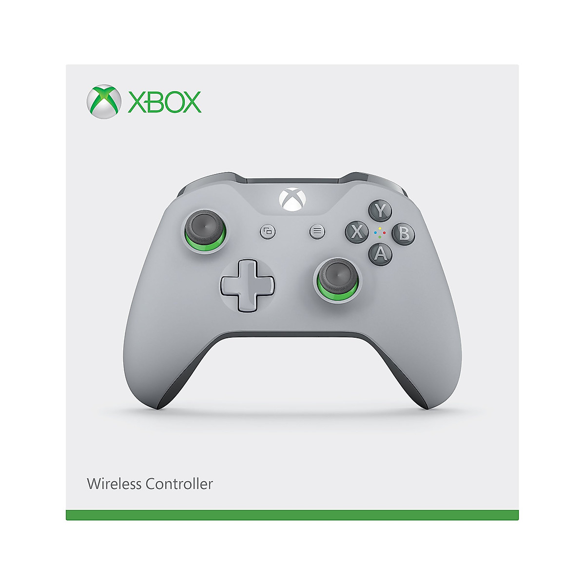 Microsoft Wireless Controller - Grey/Green - Xbox One