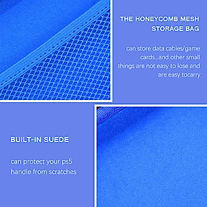 Gamepad Storage Case Travel Bag with Mesh Pocket,Controller Hard Shell Handbag Protection Holder For For PS5/PS4/S_witch Pro,18*15*8cm (Red)