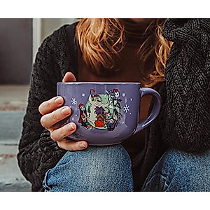 Disney The Nightmare Before Christmas "Merry Scary" Ceramic Soup Mug With Lid