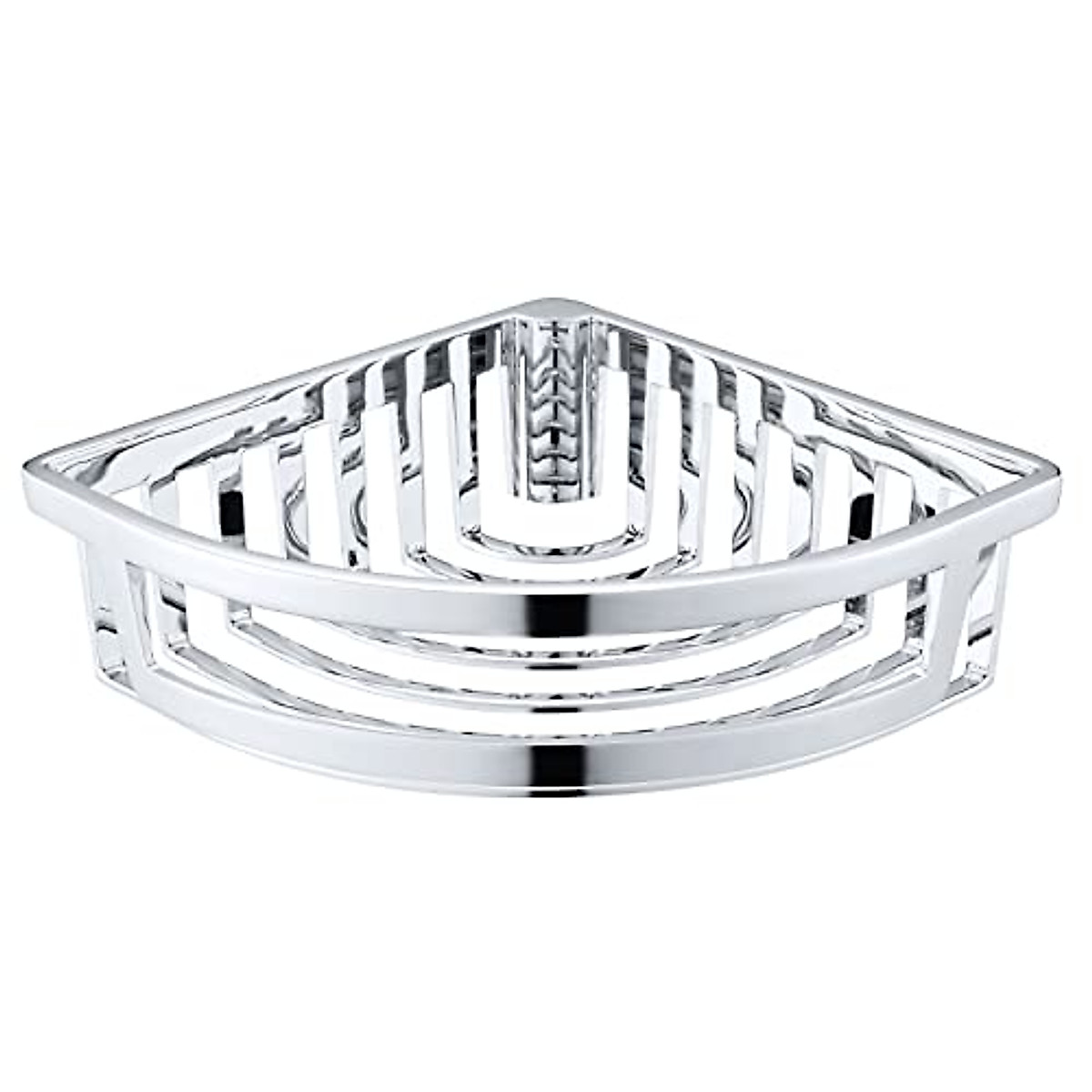 Bathroom Corner Shower Caddy, Triangle Wall Mounted Shower Shelf Corner Shower Basket Caddy,Drilling Kitchen Racks Shower Organizer for Bathroom,Toilet, Dorm, Kitchen,Chrome