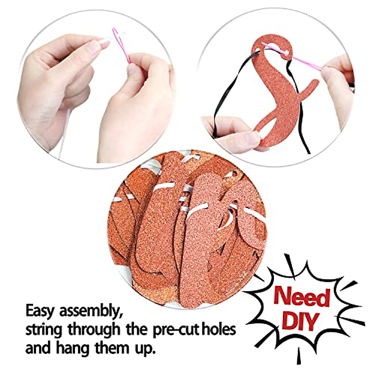 Rose Gold Glitter She is A Wildflower Banner, Welcome Baby Girl/Sweet Baby Girl, Gender Reveal/Baby Shower/Baby Girl 's 1st Birthday Party Decorations