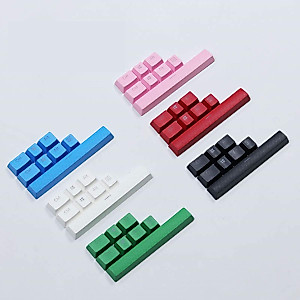 8 Keys PBT Backlit Translucent Keycap Doubleshot OEM Profile for Corsair Strtafe K70 RGB K65 k68 K95 Platinum G710 Gaming Mechanical Keyboards (Black)