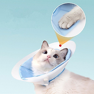 PASNMKvn Lightweight Recovery Cone for Pets Kitten Small Large Dogs Recovery Collar Cone Neck Collar Double Layer