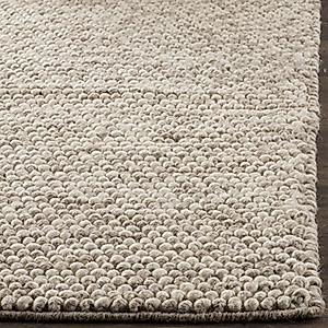 SAFAVIEH Natura Collection 8' x 10' Beige NAT620B Handmade Premium Wool Area Rug