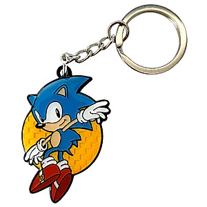 Zen Monkey Studios' Leaping Sonic - Classic Sonic The Hedgehog Keychain