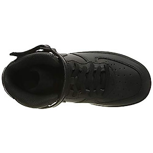 Nike Mens Air Force 1 Basketball Shoe, Black/Black, 12