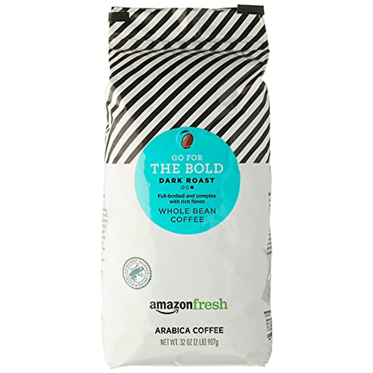 AmazonFresh Dark Roast Whole Bean Coffee, 32 Ounce