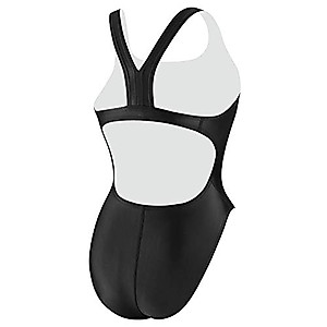 Speedo Girls Prolt Super Pro Solid Youth Athletic-one-piece-swimsuits, Speedo Black, 4/20 US