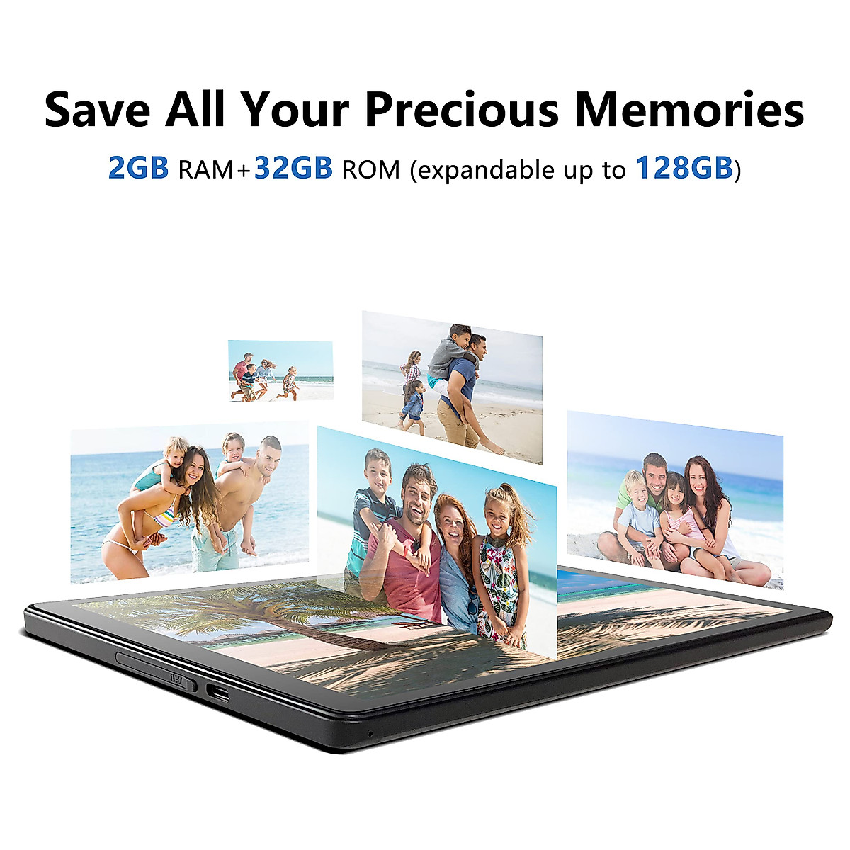 Tibuta 2023 E100 Android 11 Tablets,10" Android Tablets with Protective Case,Quad Core Processor,5.0MP Front+8.0MP Rear Camera,6000mah Bluetooth Tablets,Wi-Fi Tablet