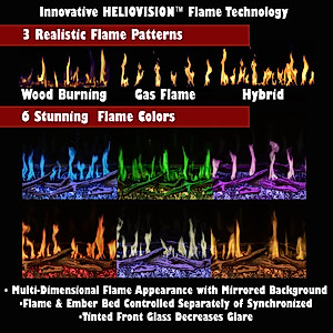 Modern Flames Orion Slim 60-Inch Linear Built-in Electric Fireplace (OR60-SLIM)