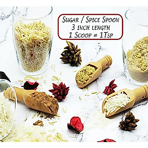 Olive Wood Honey Dipper Stick - Set of 3 (5”/7”/9”) & 1 Wooden Spoon, Use Honey Sticks for Tea & as Honey Server, Honey Dripper, Honey Spoon, Honey Drizzler, Honey Stirrers for Tea