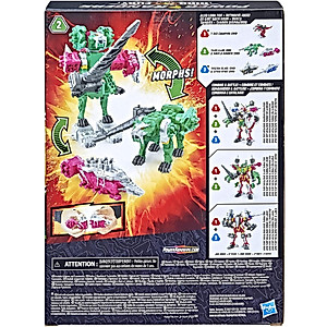 Power Rangers Dino Fury Pink Ankylo Hammer and Green Tiger Claw Zord Toys for Kids Ages 4 and Up Zord Link Mix-and-Match Custom Build System