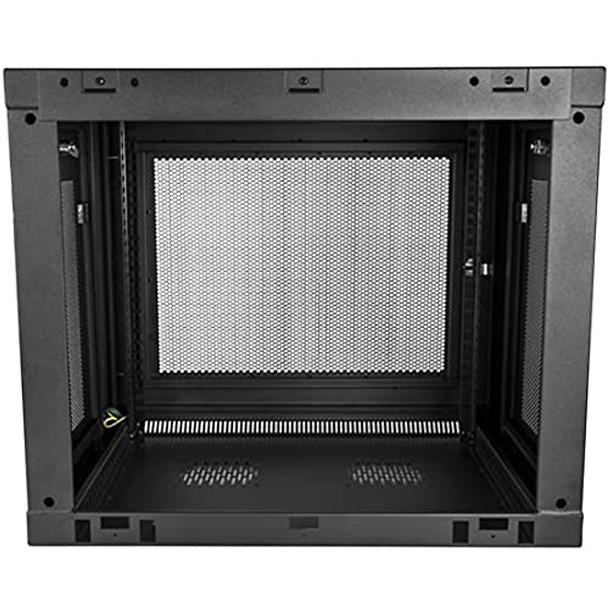 StarTech.com 2-Post 9U Wall Mount Network Cabinet w/ 1U Shelf, 19" Wall-Mounted Server Rack for IT / Data Computer Equipment