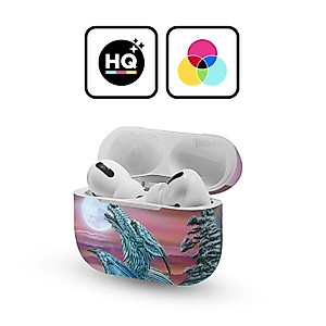 Head Case Designs Officially Licensed Ed Beard Jr Moon Song Wolf Moon Dragons Vinyl Sticker Skin Decal Cover Compatible with Apple AirPods Pro