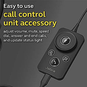 Jabra Engage 50 Wired Headset, Stereo – Telephone Headset with 3-Microphone System, Blocks Out Background Noise for Increased Agent Focus, Call Center Headset Features Enhanced Hearing Protection