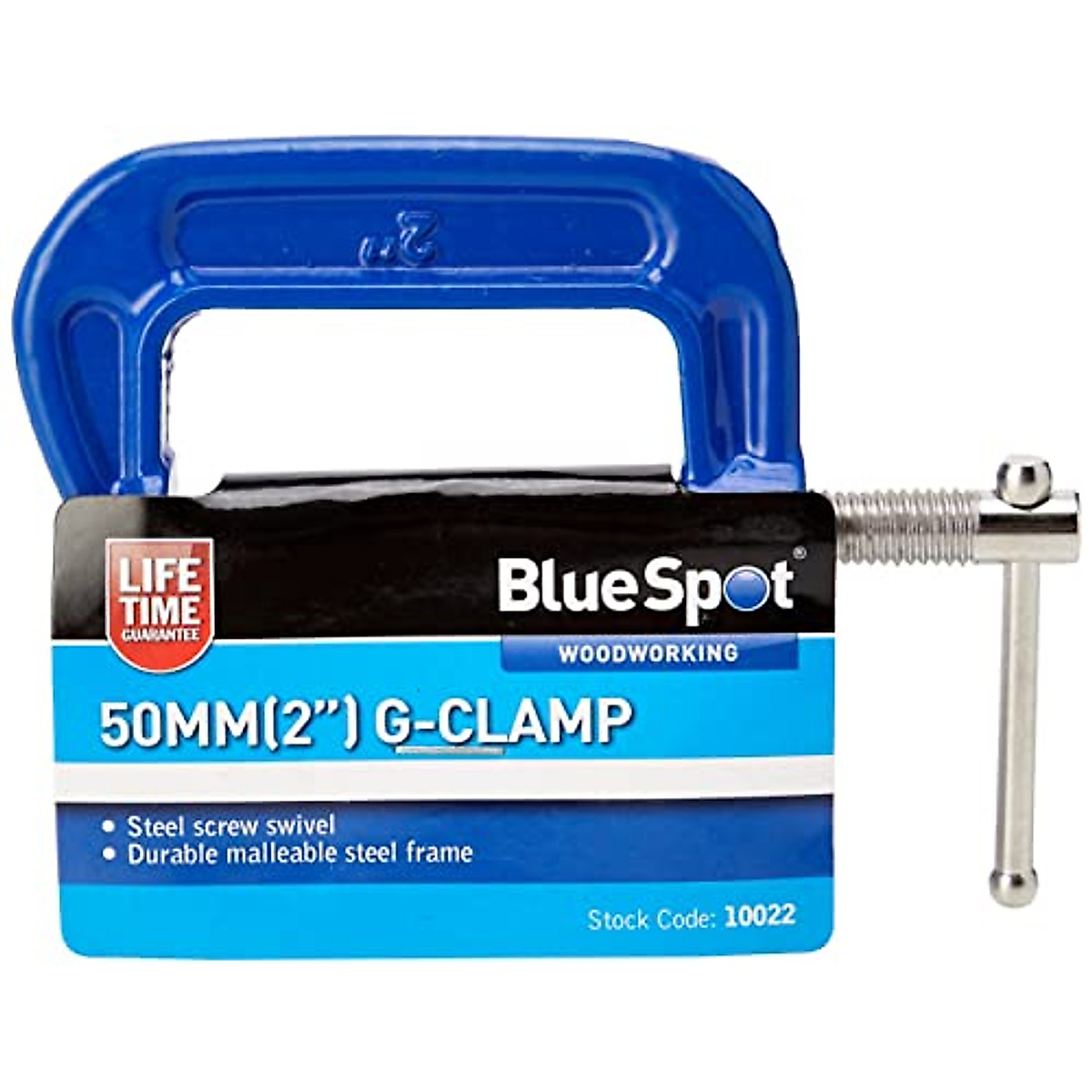 Blue Spot Tools 10022 50mm (2") Fine Thread G-Clamp