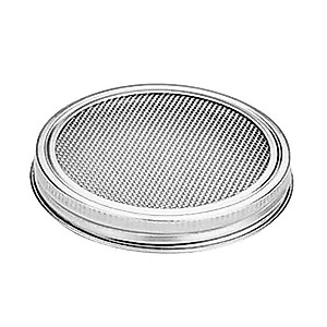 JISADER 2 Pieces Stainless Steel Jar Sprouting Stands Easy to Clean with 2 Sprouting Lids for Canning Jars, Sprouting Jar Kits for Alfalfa Beans