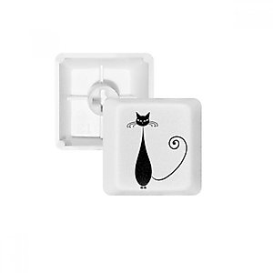 DIYthinker Lovely Black Cat Lover Animal Art Outline Keycap Mechanical Keyboard PBT Gaming Upgrade Kit