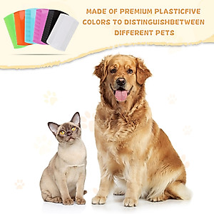 BUWUSMU 90 Pcs Double Side Tooth Pet Flea Comb Bulk for Cats Dogs Lice and Tick Comb for Small Cats Dogs Kitten Indoor(6 COLORS)